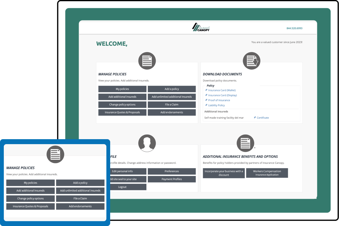 Event Center Partnerships - Insurance Canopy